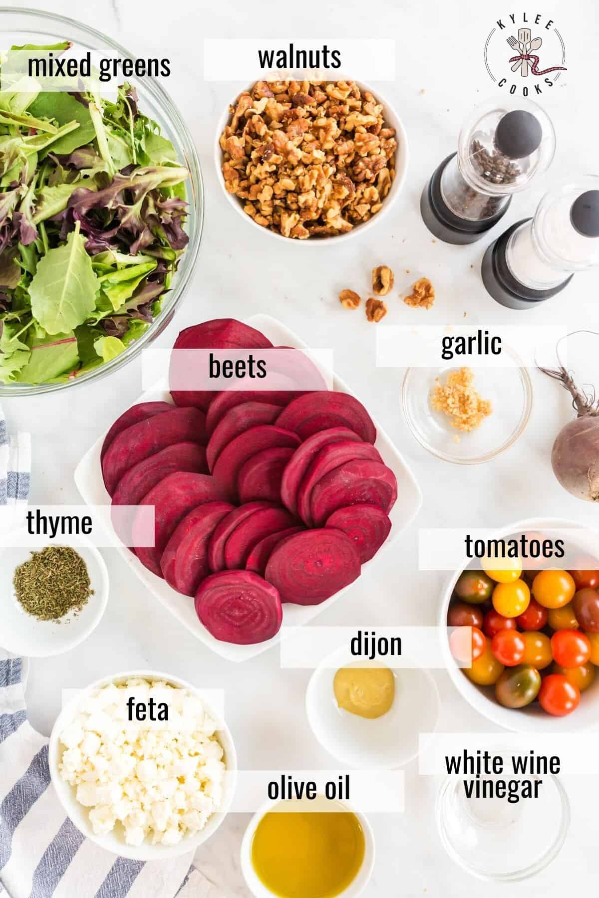 Roasted Beet Salad with Feta & Walnuts - Kylee Cooks