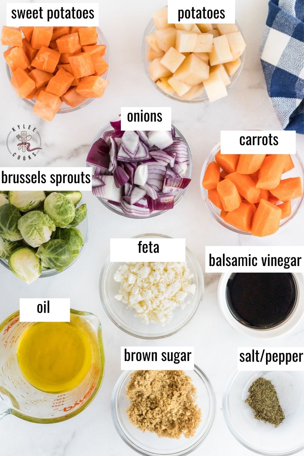 Oven Roasted Vegetables with Balsamic & Feta - Kylee Cooks