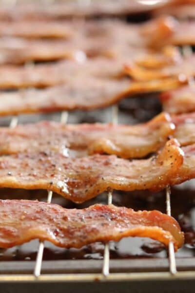Oven Baked Bacon (Peppered Maple Flavor)