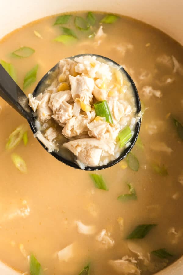 Asian Style Chicken Rice Soup - Kylee Cooks