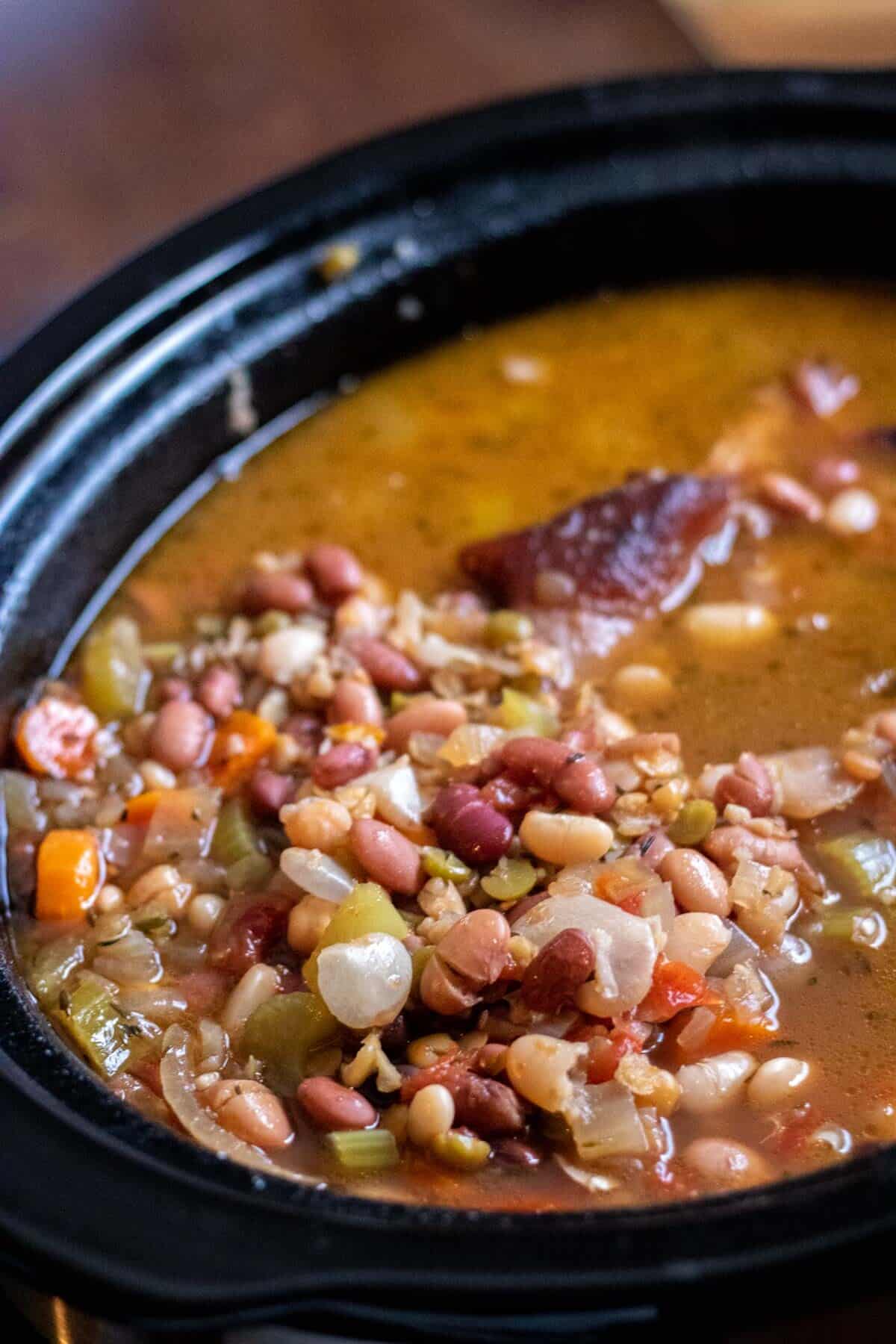 15 Bean Soup Recipe Crock Pot Slow Cooker Kylee Cooks 15 Bean Soup Recipe Crock Pot Slow Cooker Kylee Cooks