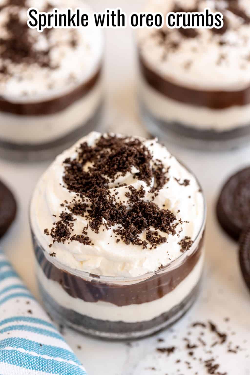 Oreo Dirt Pudding Cups (No bake!) - Kylee Cooks