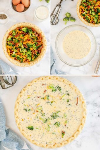 Easy Bacon Broccoli Quiche Recipe - Kylee Cooks