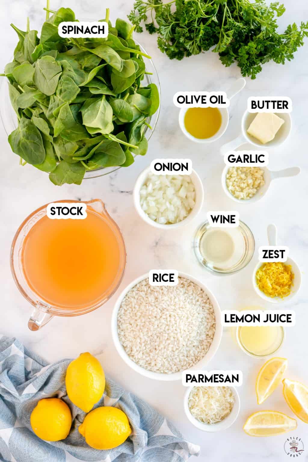 Spinach Risotto Recipe (with Lemon) - Kylee Cooks