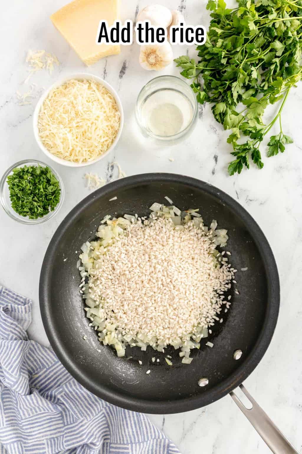 Easy Garlic Parmesan Risotto Recipe - Kylee Cooks