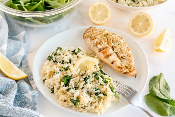 Spinach Risotto Recipe (with Lemon) - Kylee Cooks