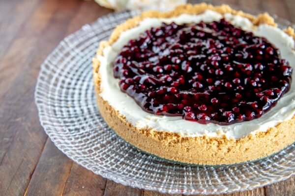 No Bake Blueberry Cheesecake - Kylee Cooks