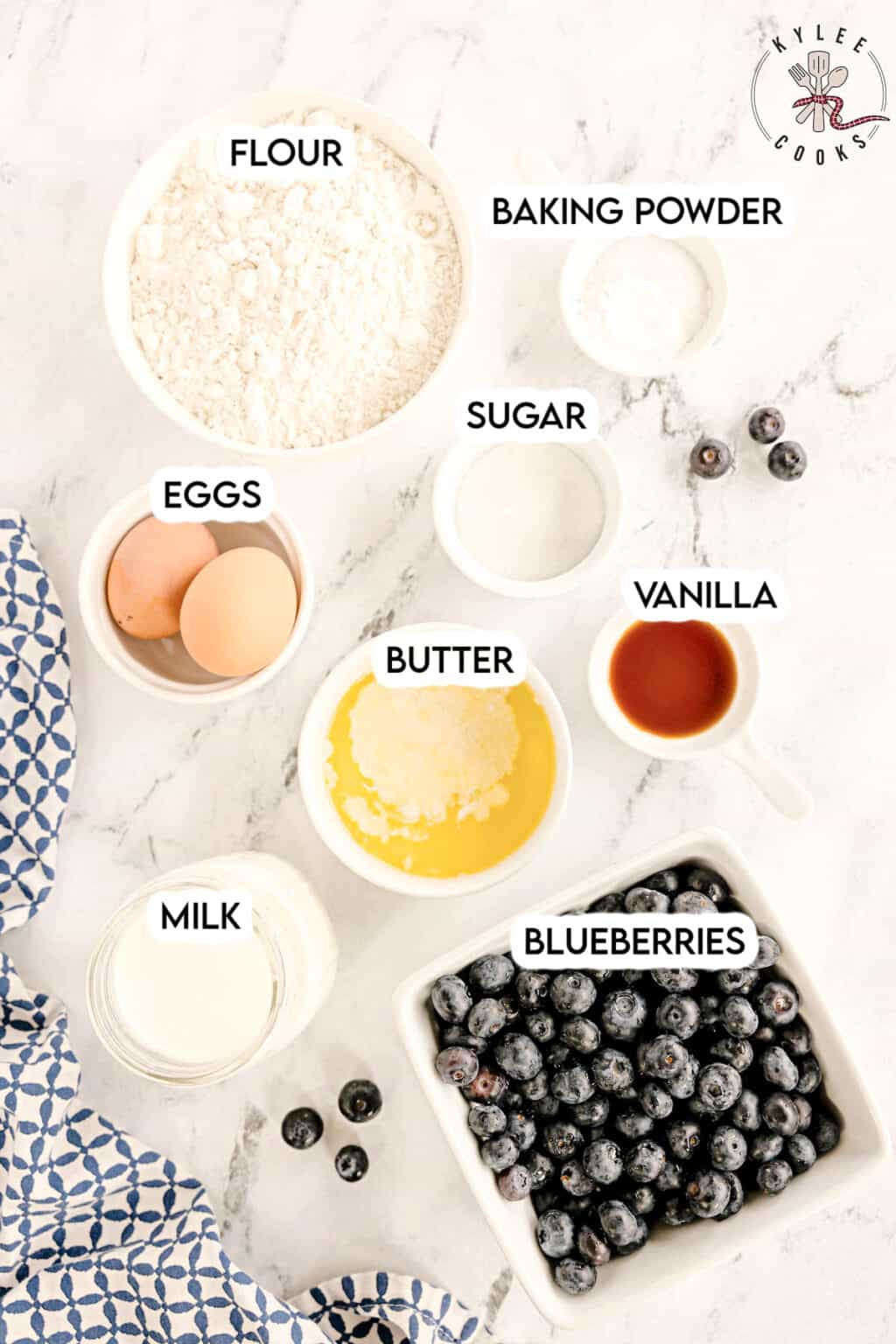 Easy Blueberry Waffles from Scratch - Kylee Cooks