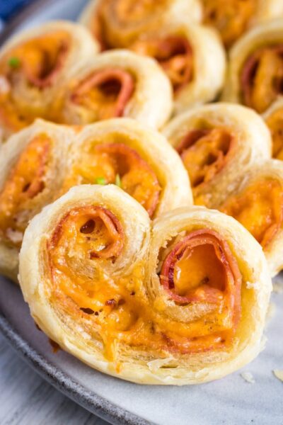 Ham & Cheese Savory Palmiers - Kylee Cooks