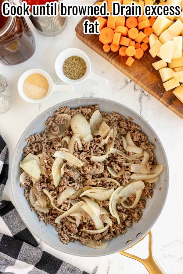 CrockPot Poor Man's Stew (aka Hamburger Stew) - Kylee Cooks
