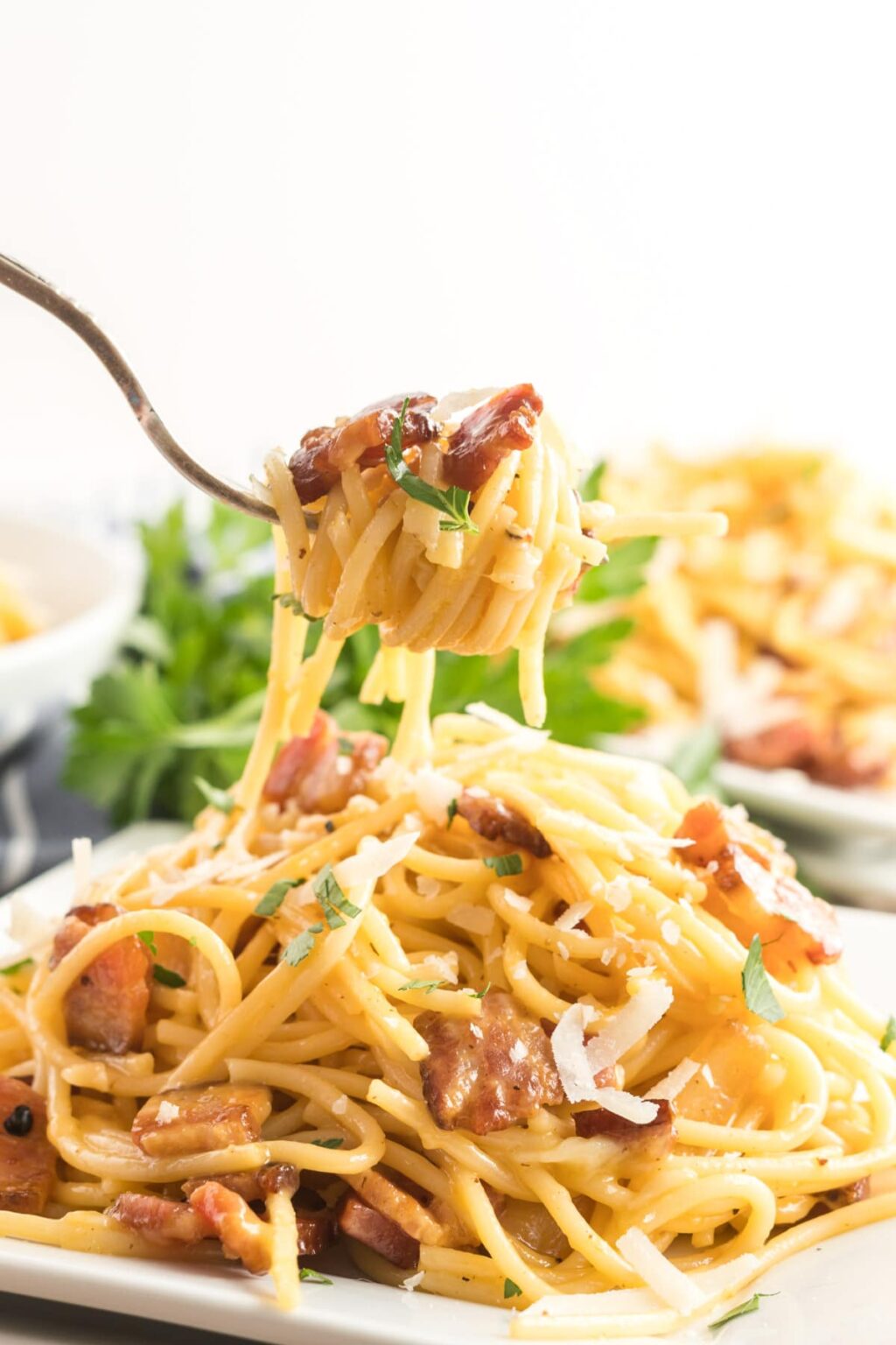 Classic Spaghetti Carbonara - Kylee Cooks