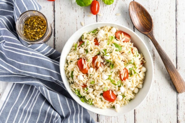 Caprese Orzo Salad: Make-Ahead Friendly | Kylee Cooks