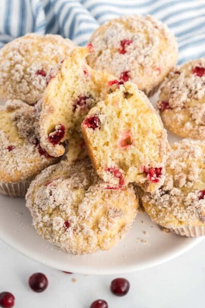 Bakery Style Fresh Cranberry Muffins - Kylee Cooks
