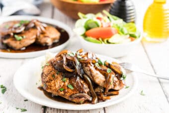 Balsamic Glazed Pork Chops (under 30 minutes) - Kylee Cooks