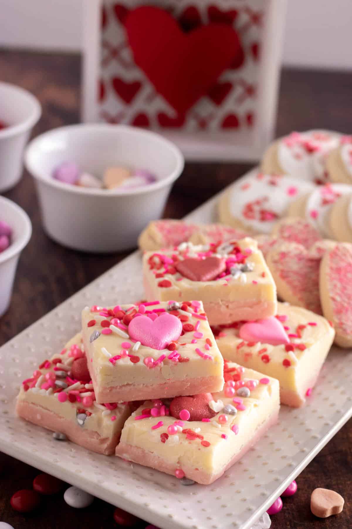 White Chocolate Fudge (Valentine's Day Fudge) | Kylee Cooks