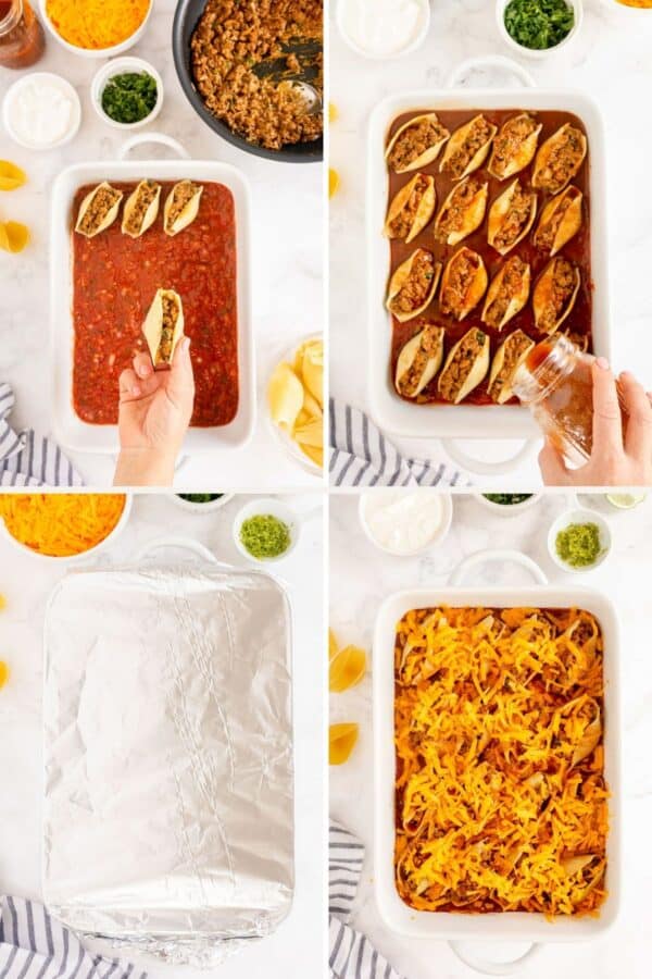 Mexican Stuffed Shells (Mexican Italian Fusion!) - Kylee Cooks