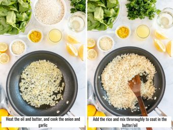 Spinach Risotto Recipe (with Lemon) - Kylee Cooks