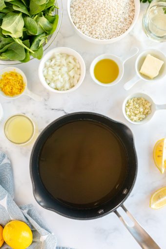 Spinach Risotto Recipe (with Lemon) - Kylee Cooks