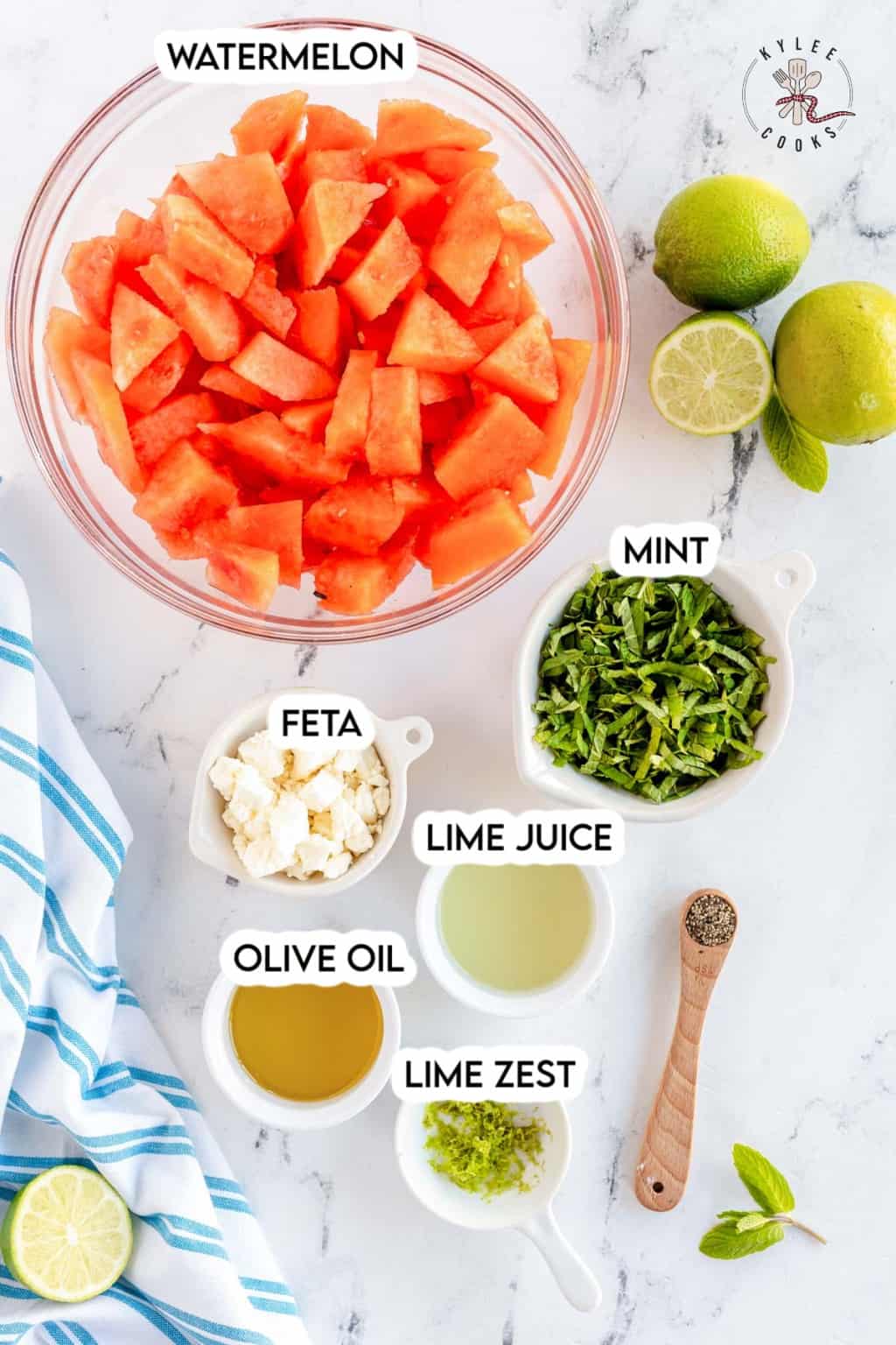 Refreshing Watermelon Feta Salad - Kylee Cooks