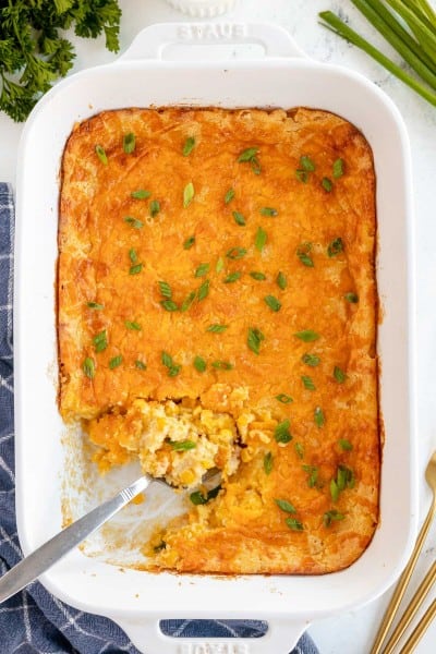 Cheesy Corn Casserole - Kylee Cooks