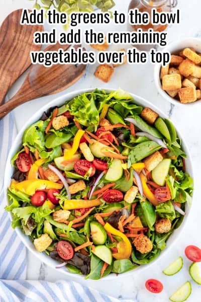 Easy Garden Salad Recipe (House Salad) - Kylee Cooks