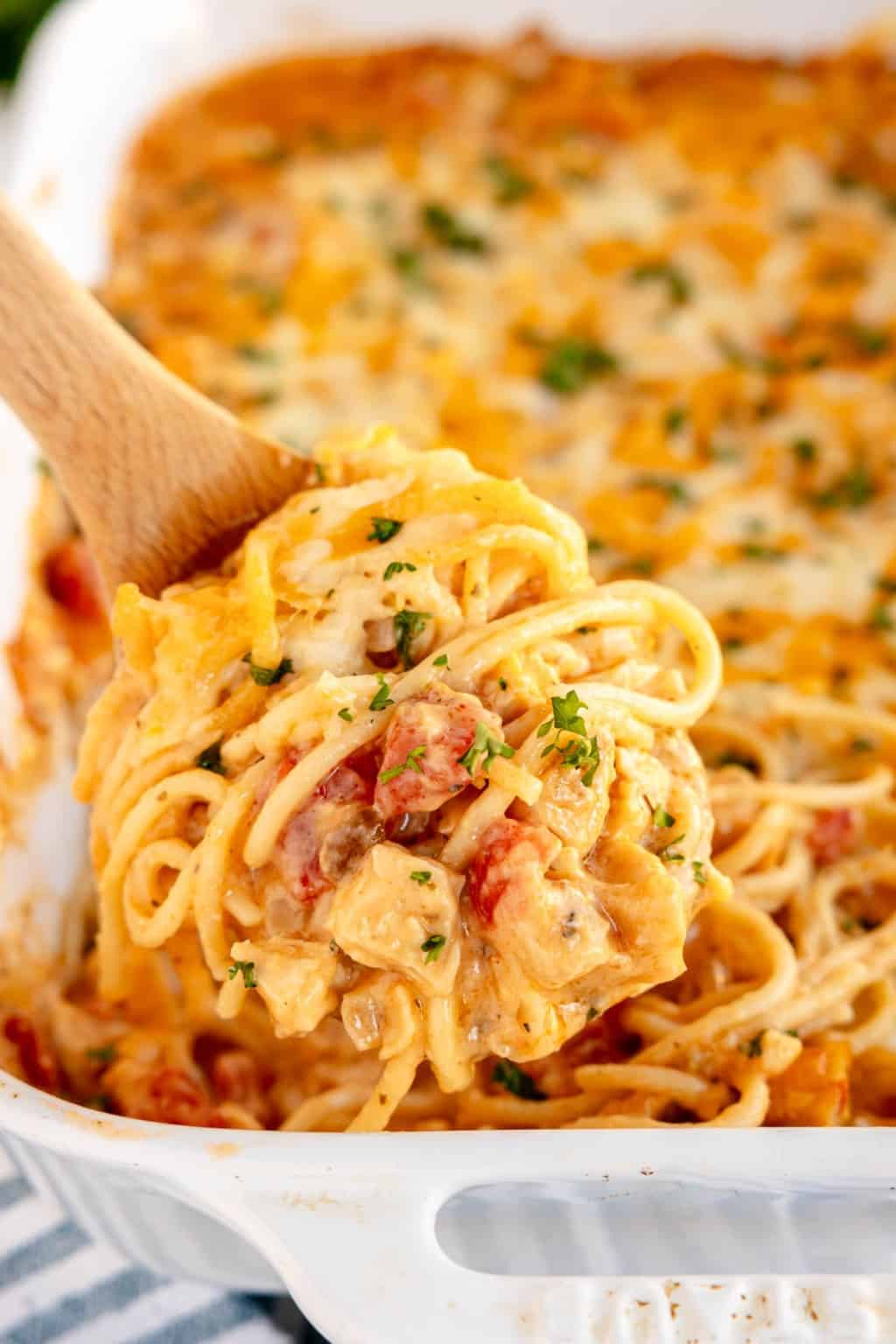 Creamy Chicken Spaghetti - Kylee Cooks