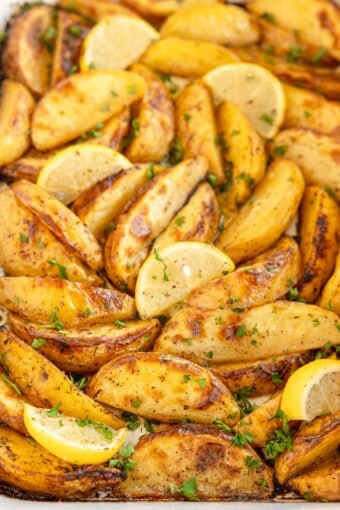 Greek Lemon Potatoes - Kylee Cooks