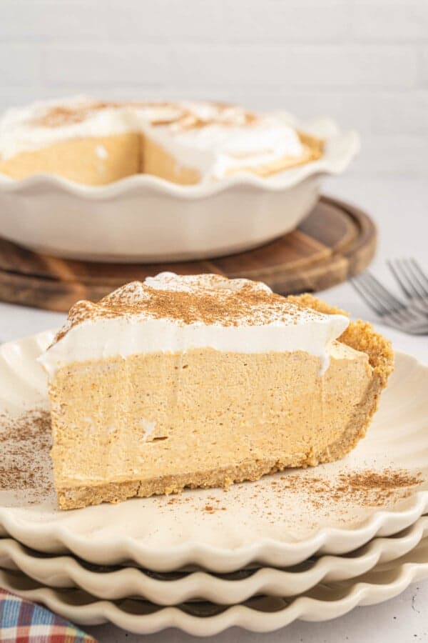 No-Bake Pumpkin Cream Pie - Easy Fall Dessert | Kylee Cooks