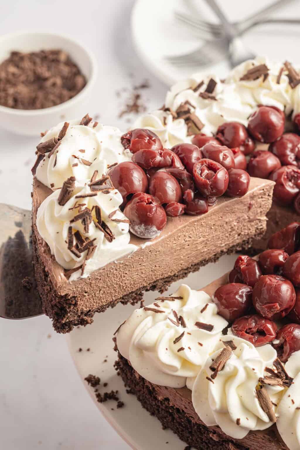 Black Forest Cheesecake (No Bake) - Kylee Cooks