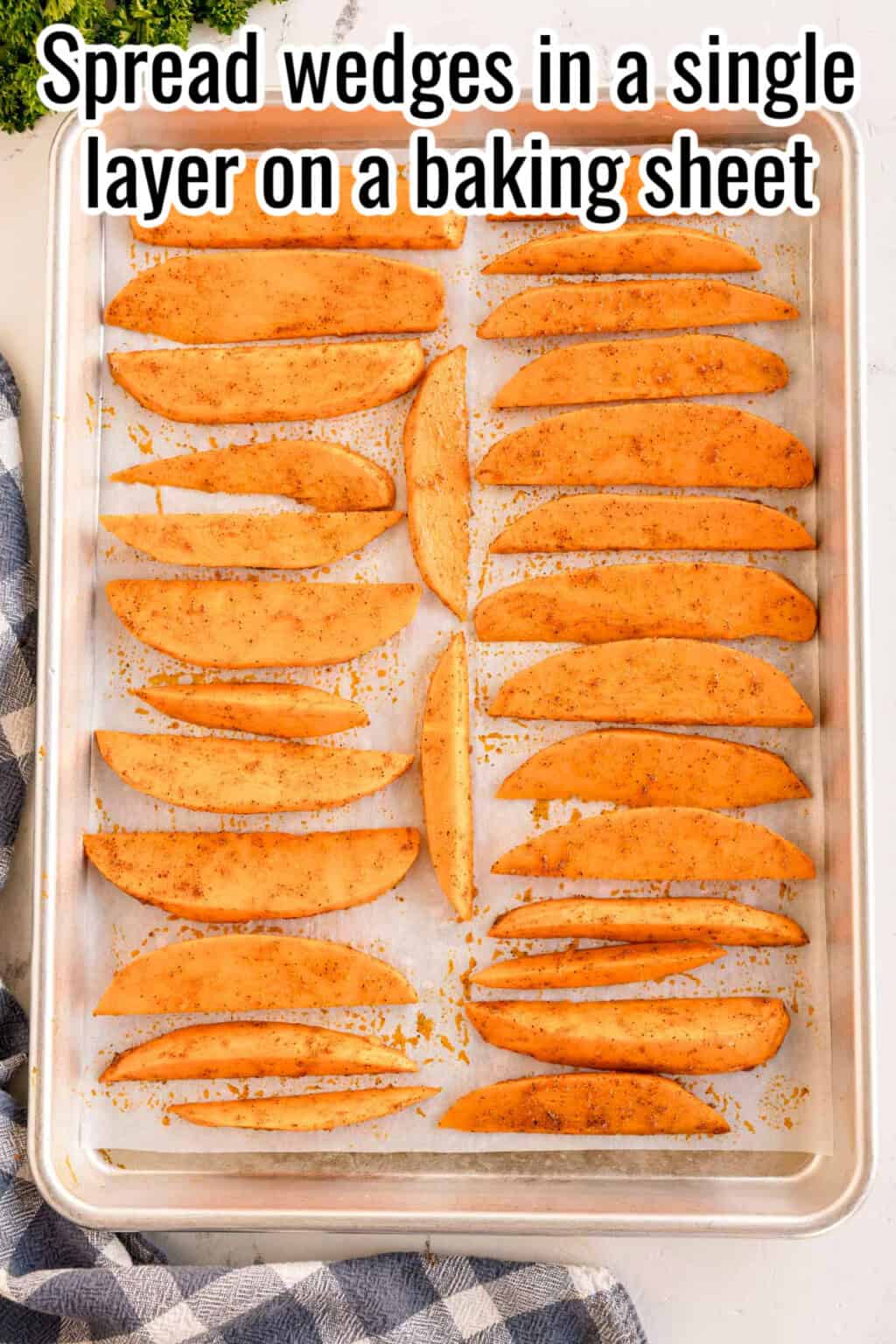 Oven Baked Sweet Potato Wedges - Kylee Cooks