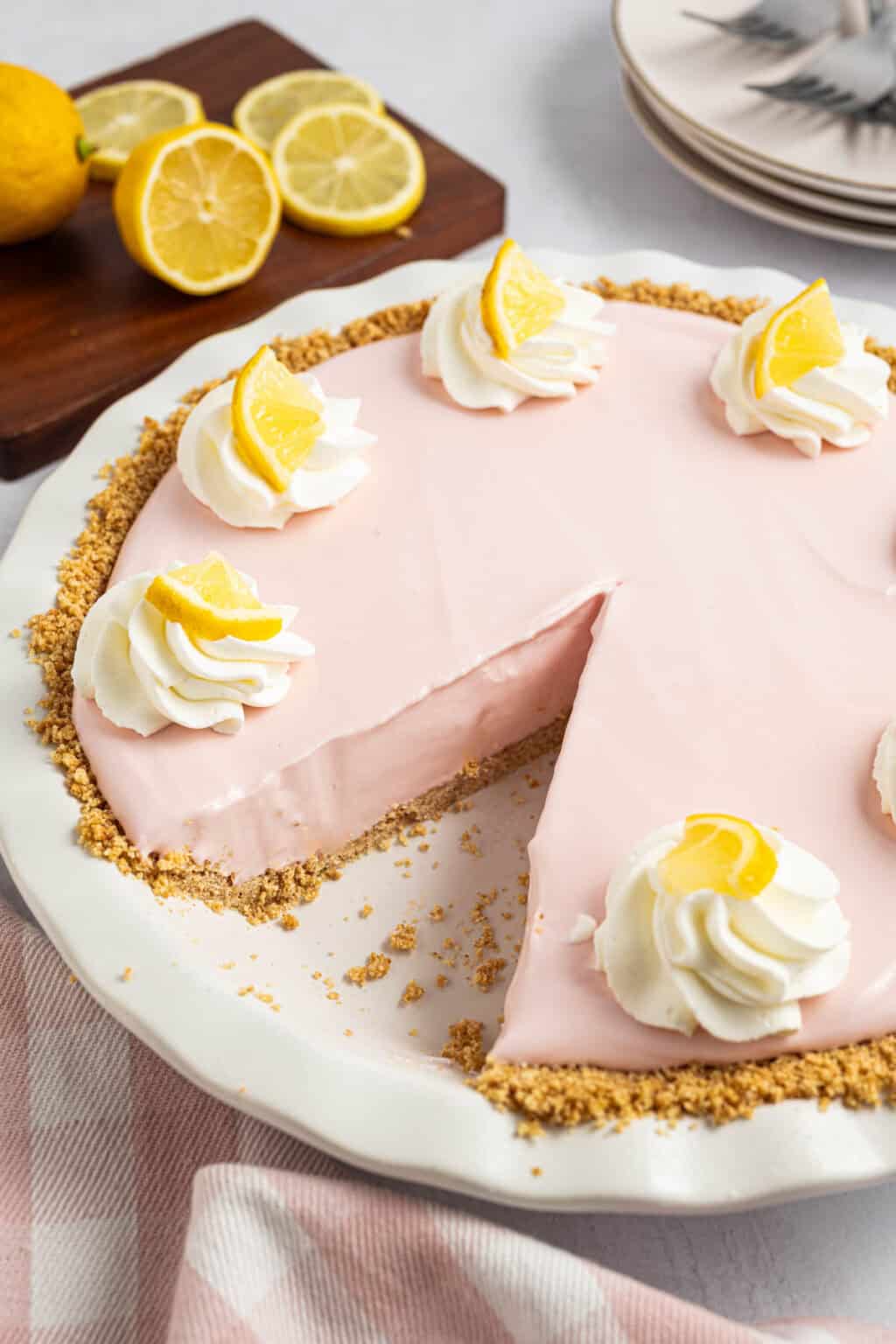 Pink Lemonade Pie - Easy Frozen Dessert | Kylee Cooks