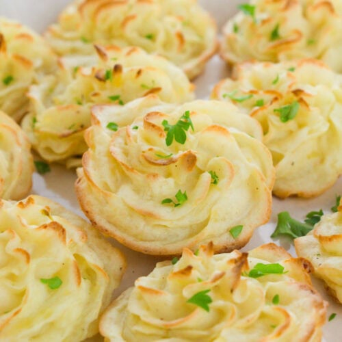 Duchess Potatoes – Fancy Mashed Potatoes Made Easy | Kylee Cooks