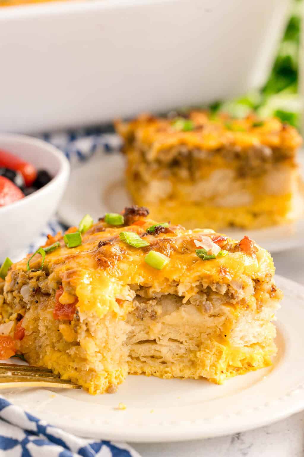 Biscuit Breakfast Bake Recipe - Easy Breakfast Casserole | Kylee Cooks