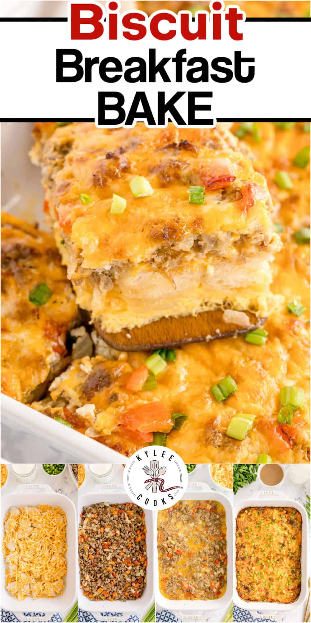 Biscuit Breakfast Bake Recipe - Easy Breakfast Casserole | Kylee Cooks