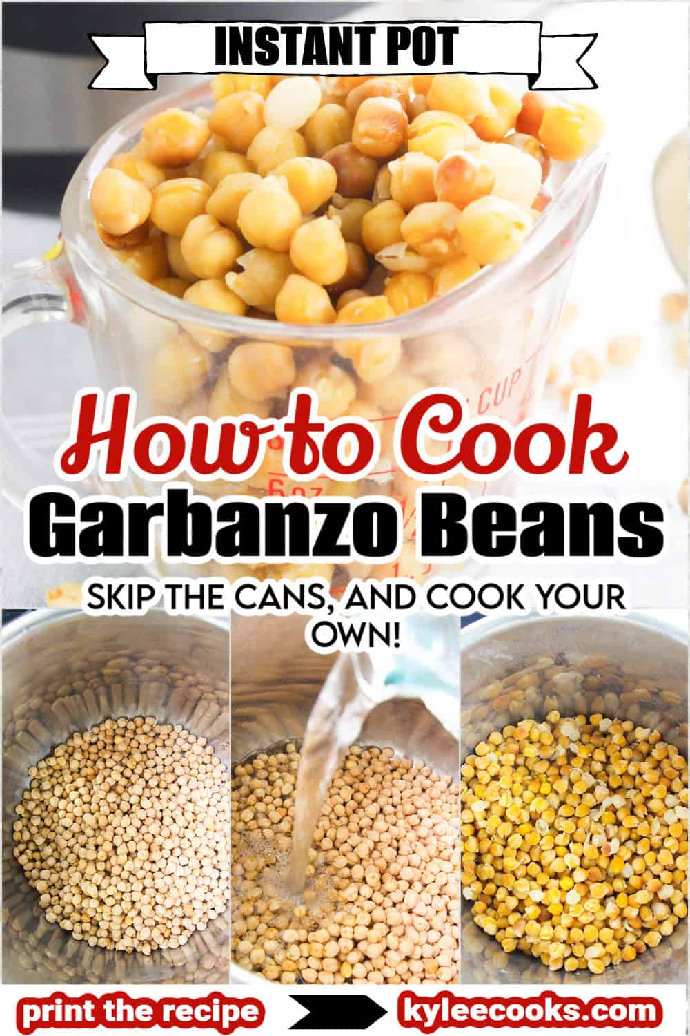 Instant Pot Garbanzo Beans - Kylee Cooks