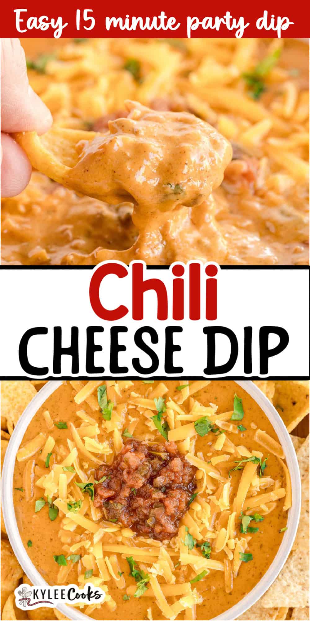 Easy Chili Cheese Dip (Ready in 15 Minutes) - Kylee Cooks